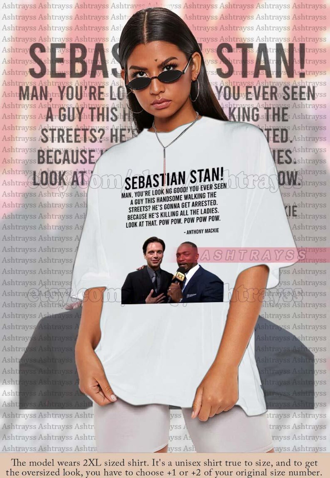 Pow Pow Pow Meme Anthony Mackie and Sebastian Stan Sweater, Anthony ...