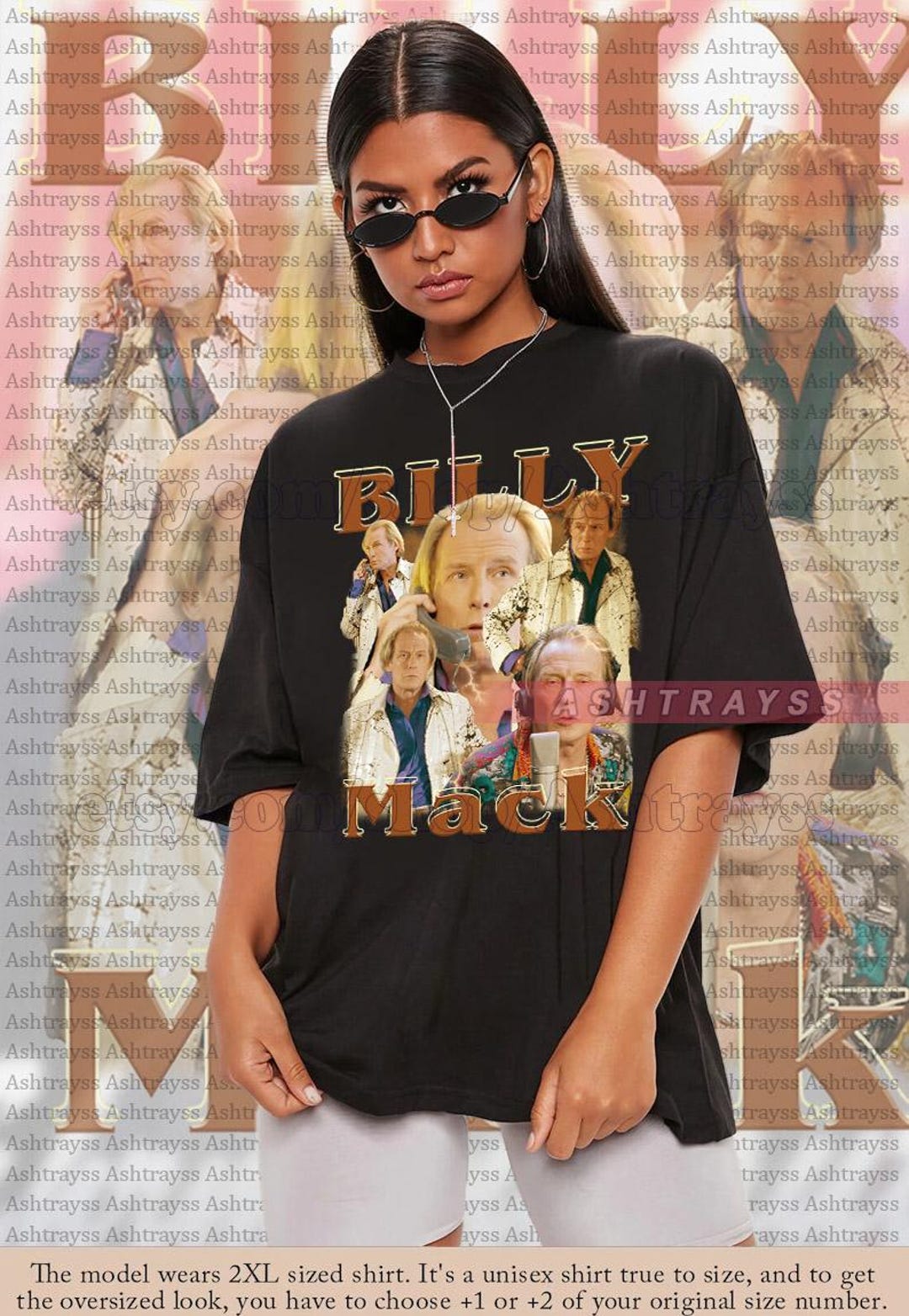 Bill Nighy as Billy Mack Vintage Bootleg Tee, Bill Nighy as Billy Mack ...