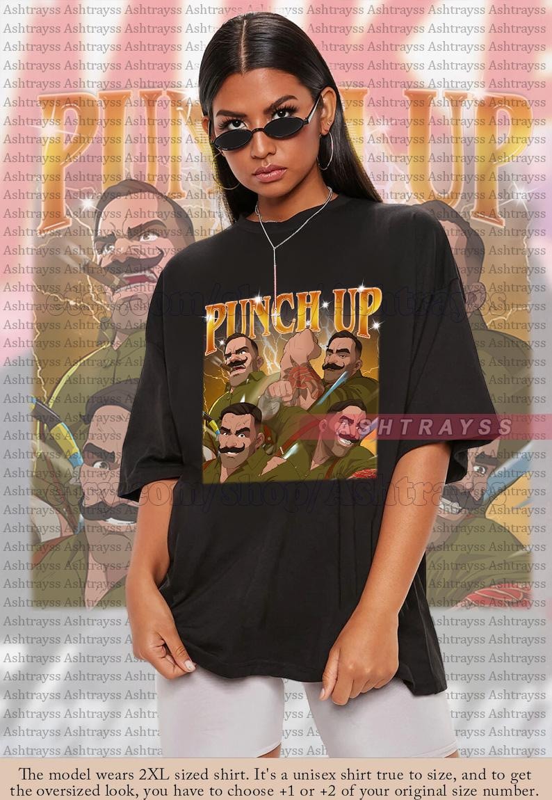 Vintage 90s Graphic Style Punch up T-shirt, Retro Punch up Shirt ...