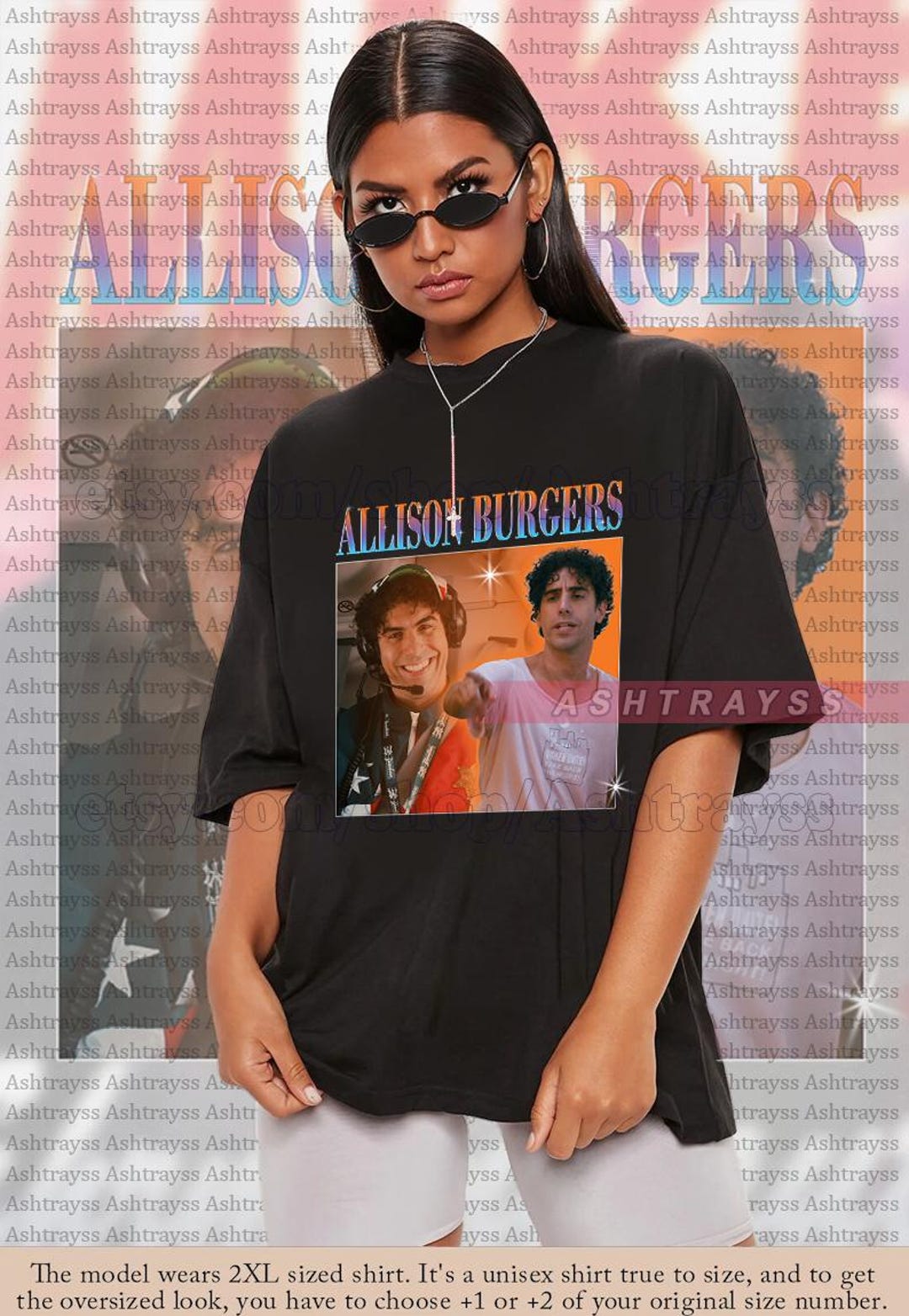 Allison Burgers Vintage Retro Tee, Aladeen Allison Burgers Sweatshirt ...