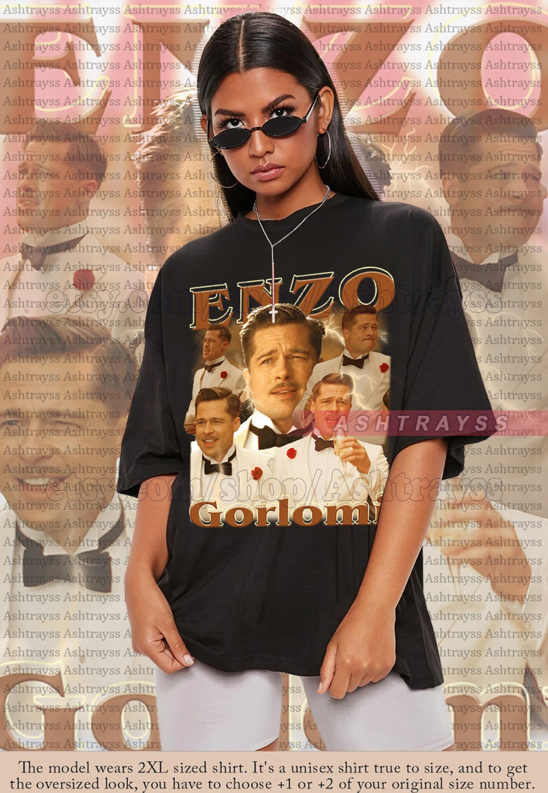 Enzo Gorlami Brad Pitt Vintage Bootleg Tee - Etsy