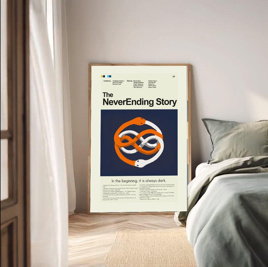 Neverending Adventure Inspired Midcentury Modern Print Retro Story Art ...