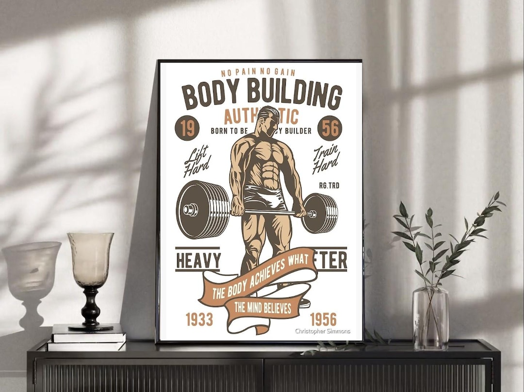Real Bodybuilding Poster - Etsy