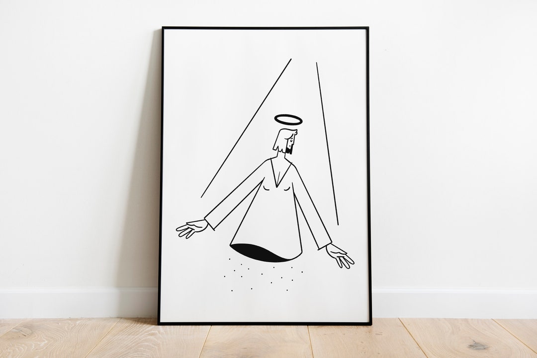 Line Digital Drawing Wall Art Printable Minimalist Line Art - Etsy