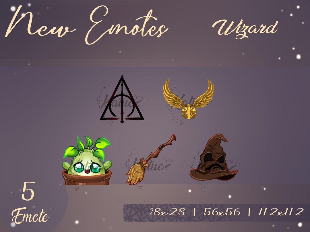 Twitch Emotes || Wizard Emotes for Streamers | Wizard Emotes | for ...
