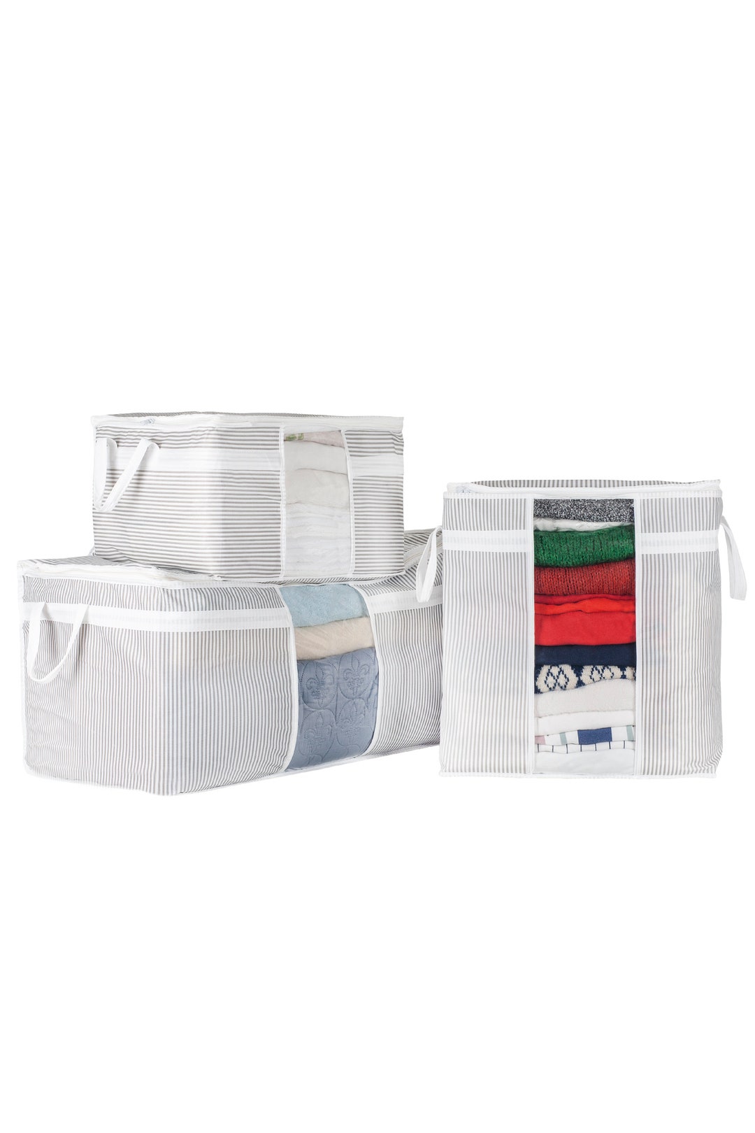 Storage Bag Set - 2 Medium & 1 XL Size - Organize in Style! Perfect for ...