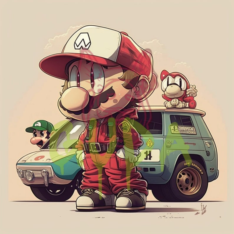 Super Mario's Poster | Digital Download | Wall Art | Home Decor ...