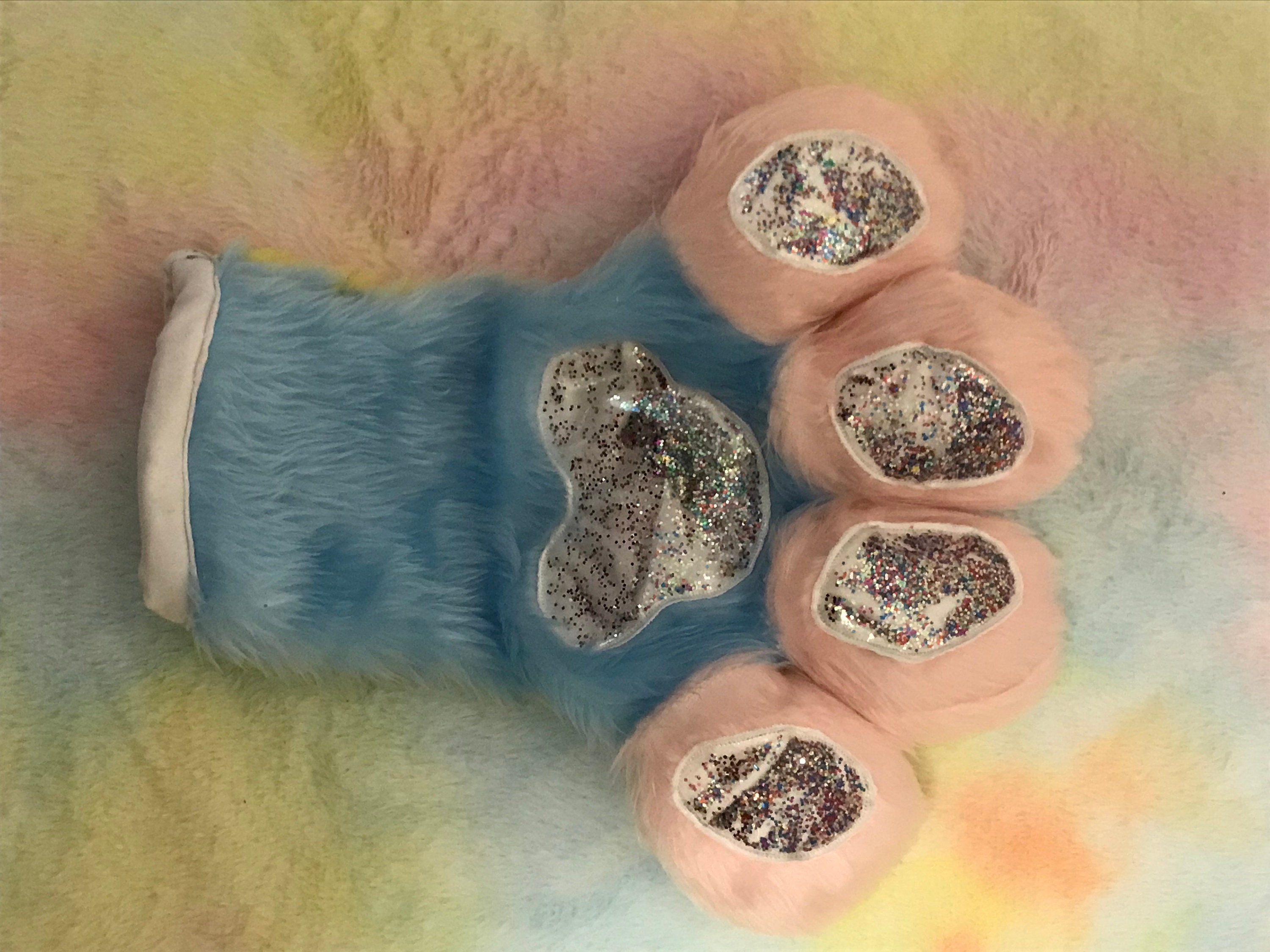 Colourful Fursuit Paws With Rainbow Glitter Shaker Paw Pads - Etsy ...