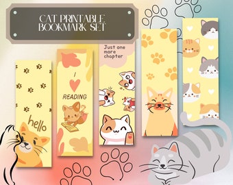 Kawaii Bookmark Printable - Etsy
