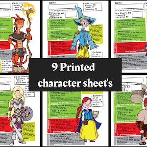 Kids DND Character Kit, Child Friendly Dungeons and Dragons Character ...