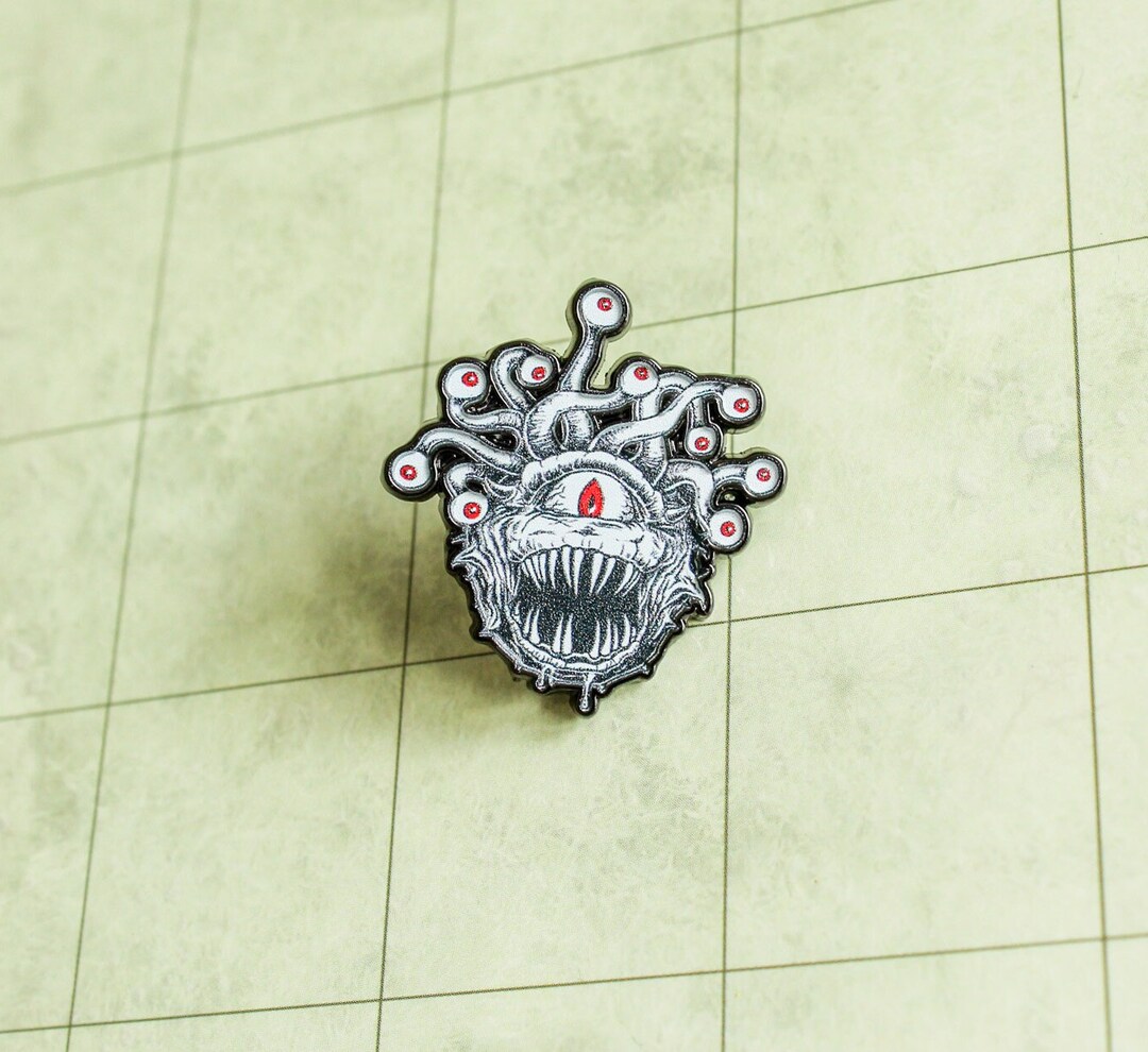 Dnd Enamel Pin Beholder Pin Dnd Pin Badge Brooch Dungeons and Dragons ...