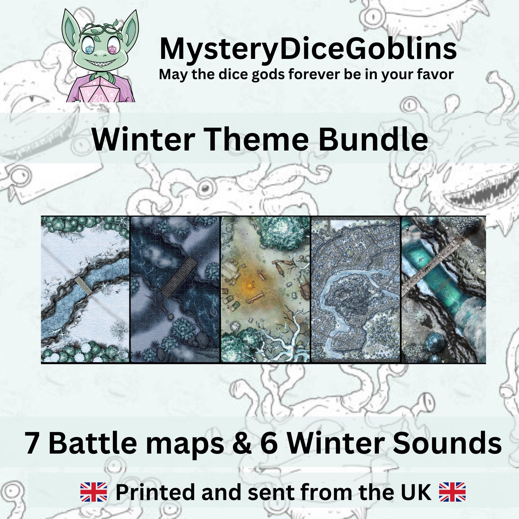 Winter Battle Map Bundle Dnd Battle Map D&D Battlemap - Etsy Australia