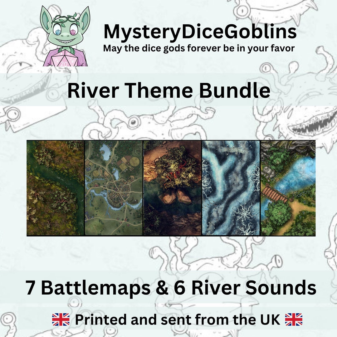 River Battle Dnd Maps Bundle 5 Battlemaps 5 Sound Downloads - Etsy