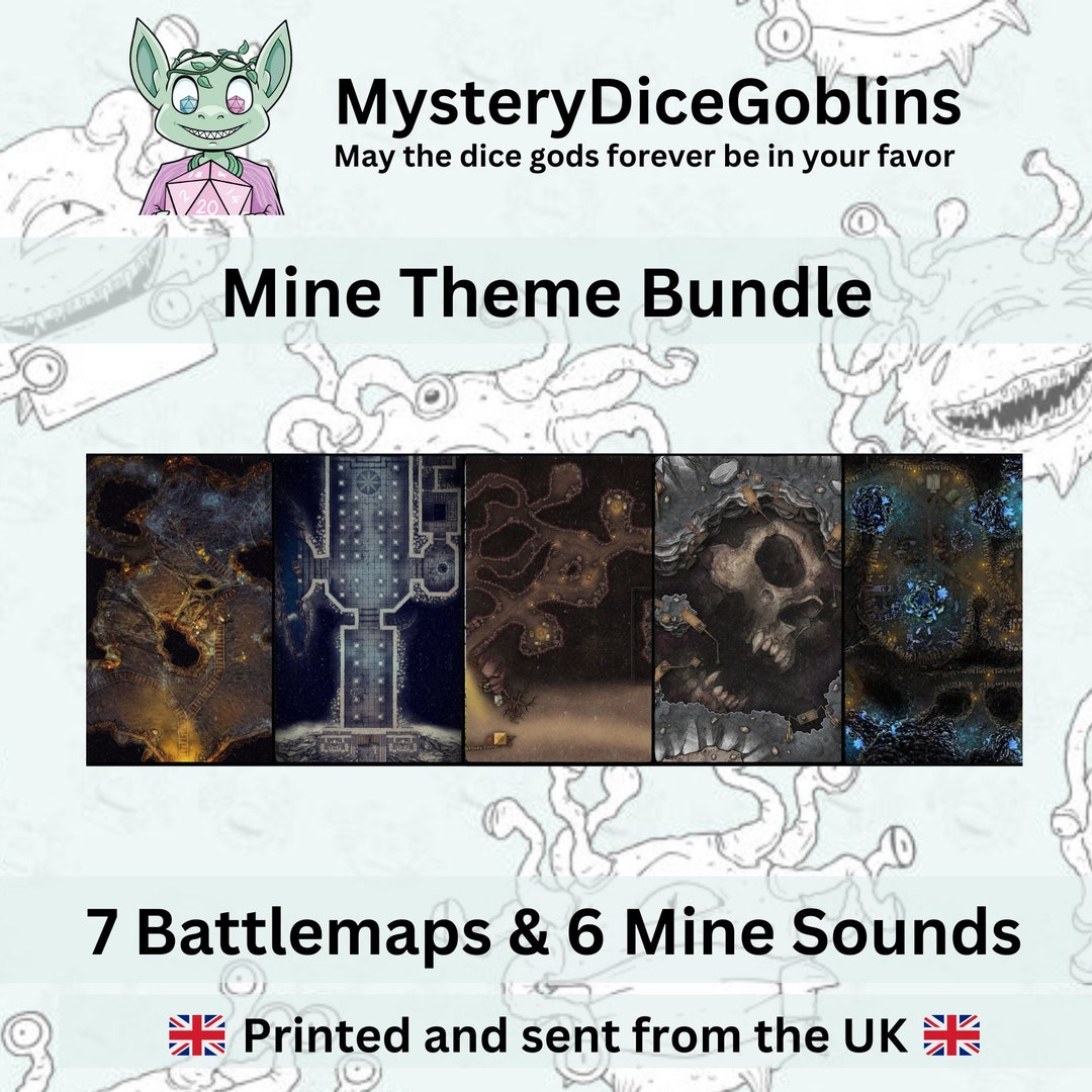Mine Bundle: Battle Maps & Sounds Dnd Digital Map Dungeons and Dragons ...
