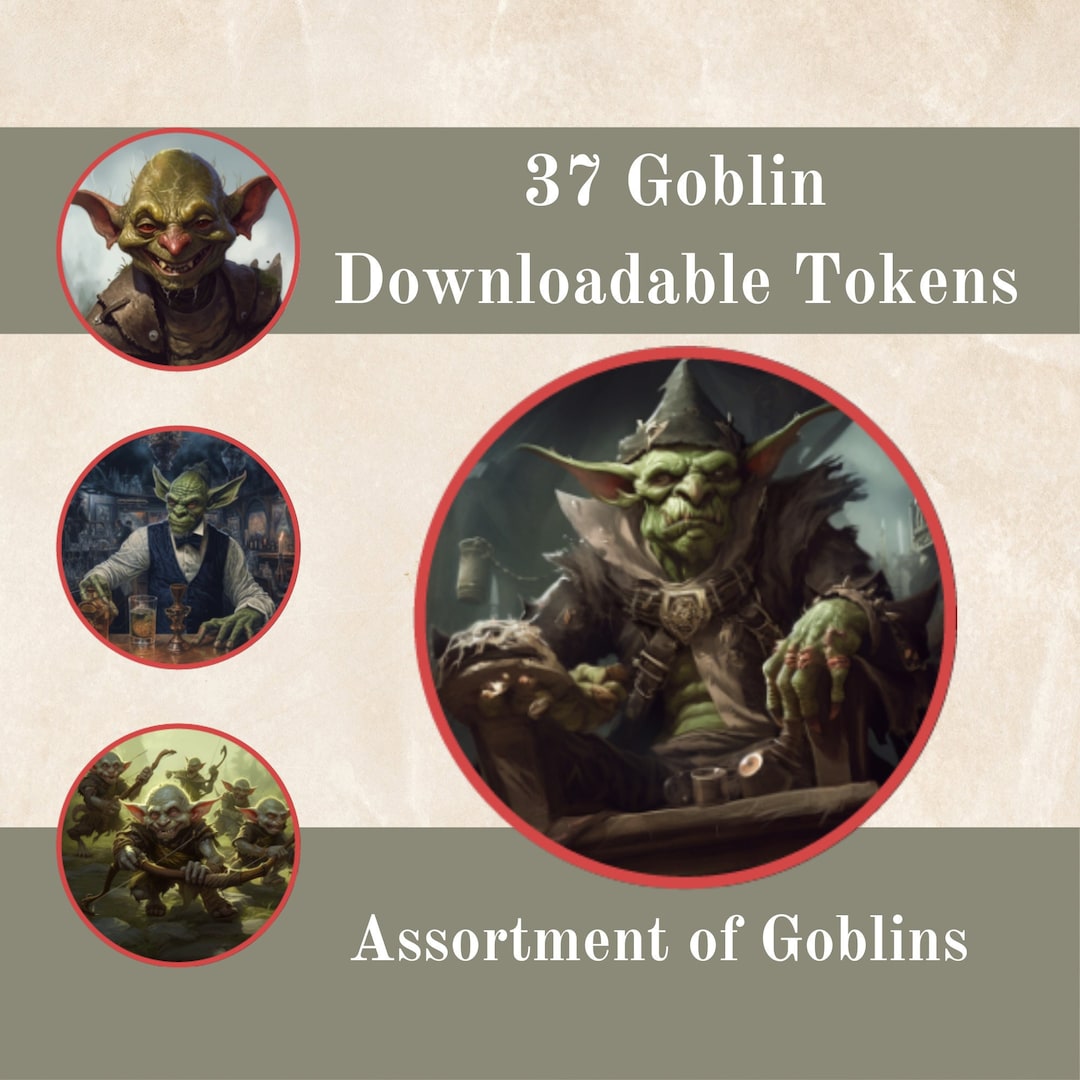 37 Dnd Goblin Creature Dnd Tokens Downloadable Dungeons - Etsy