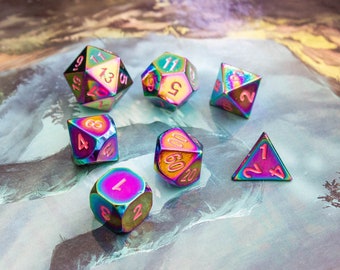 Rainbow Classic Rainbow Palette Matte Handmade Resin Sharp Edge Dnd ...