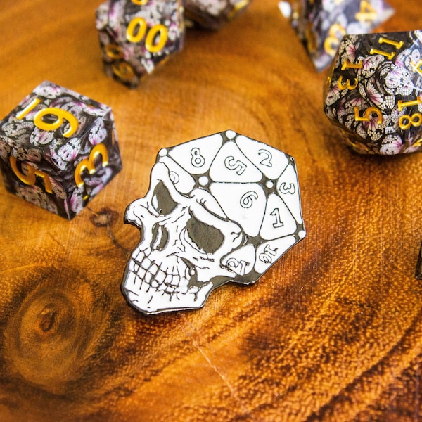 Enamel Pin Dnd Skull - Etsy