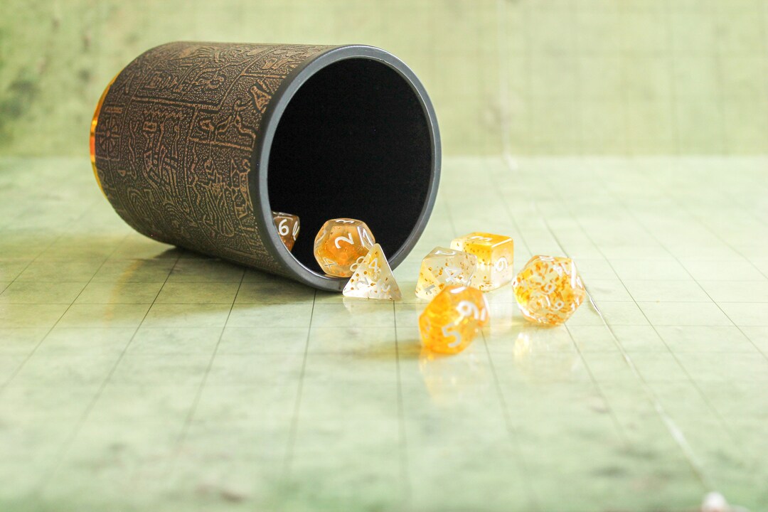 Luxury PU Faux Leather Dungeons and Dragons Themed Dice Shaker - Etsy
