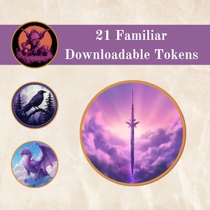 21 Dnd Familiar Tokens Downloadable Dungeons & Dragons - Etsy