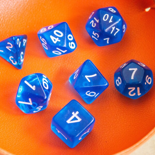 Blue Dice - Etsy