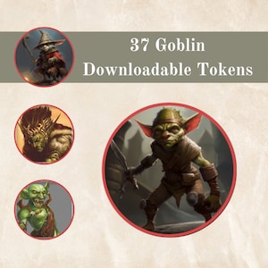 37 Dnd Goblin Creature Dnd Tokens Downloadable Dungeons - Etsy