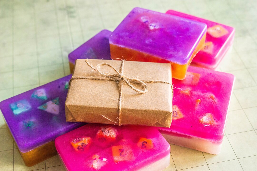 Mystery Dice Soap Bar Inspired by Dnd Inspired by Dnd and Rpgs Free ...