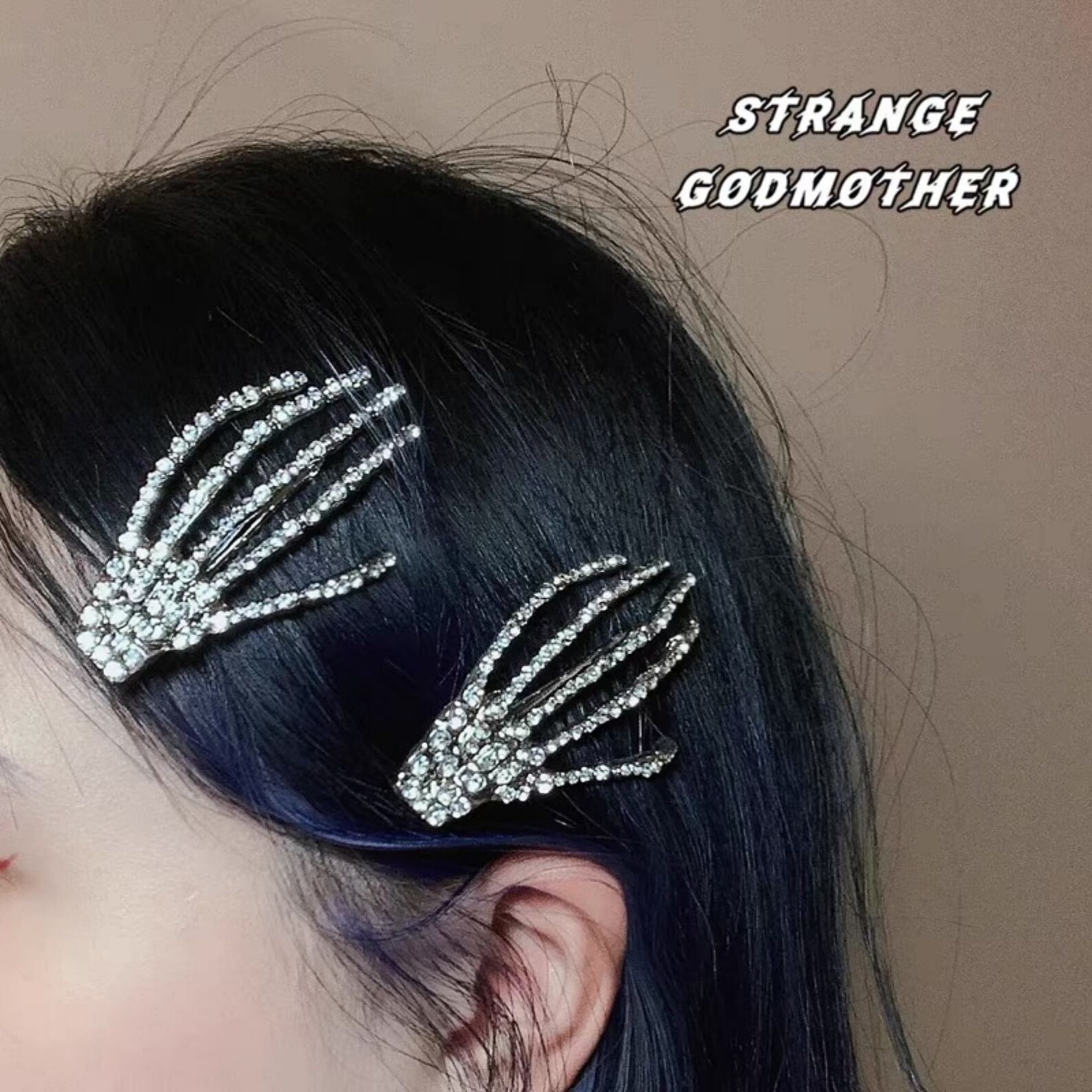 Halloween Skeleton Hand Claw New Hair Accessories Hair Clip - Etsy