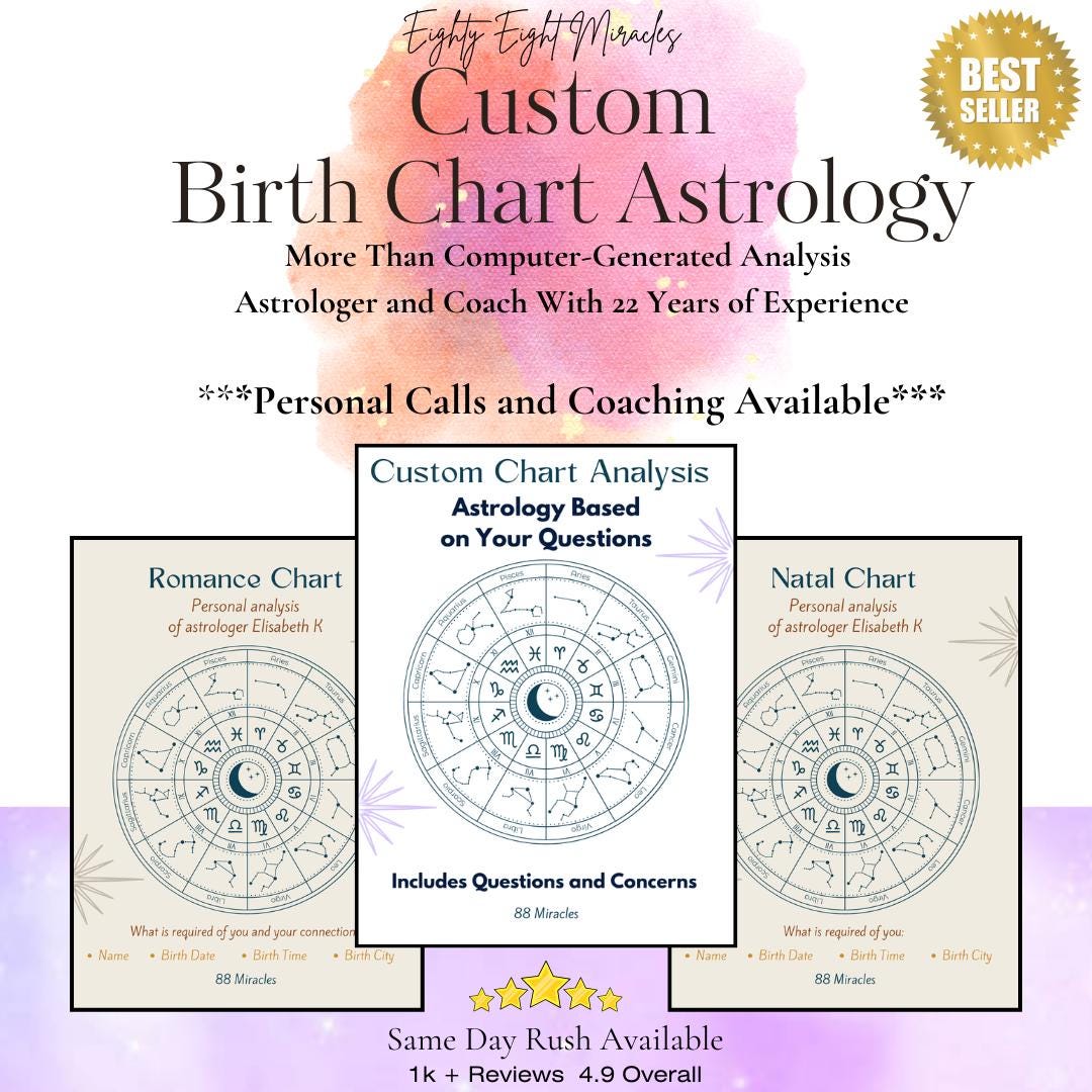 In Depth Birth Chart Astrology, Full Personalized Analysis, Personal ...