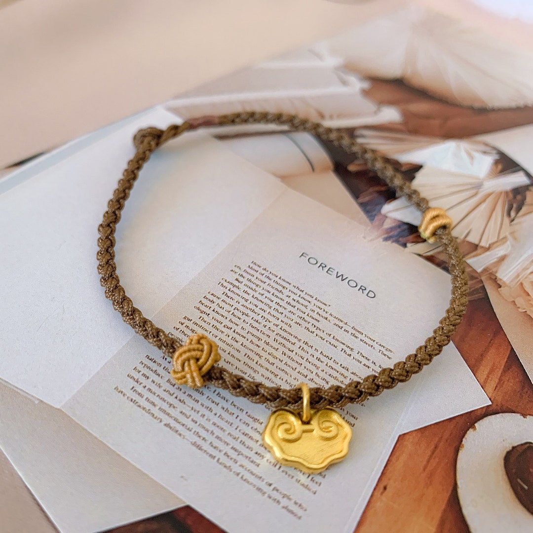 Lucky Bracelet Auspicious Clouds Bracelet Auspicious Clouds Pendant Bracelet Weave Bracelet ...