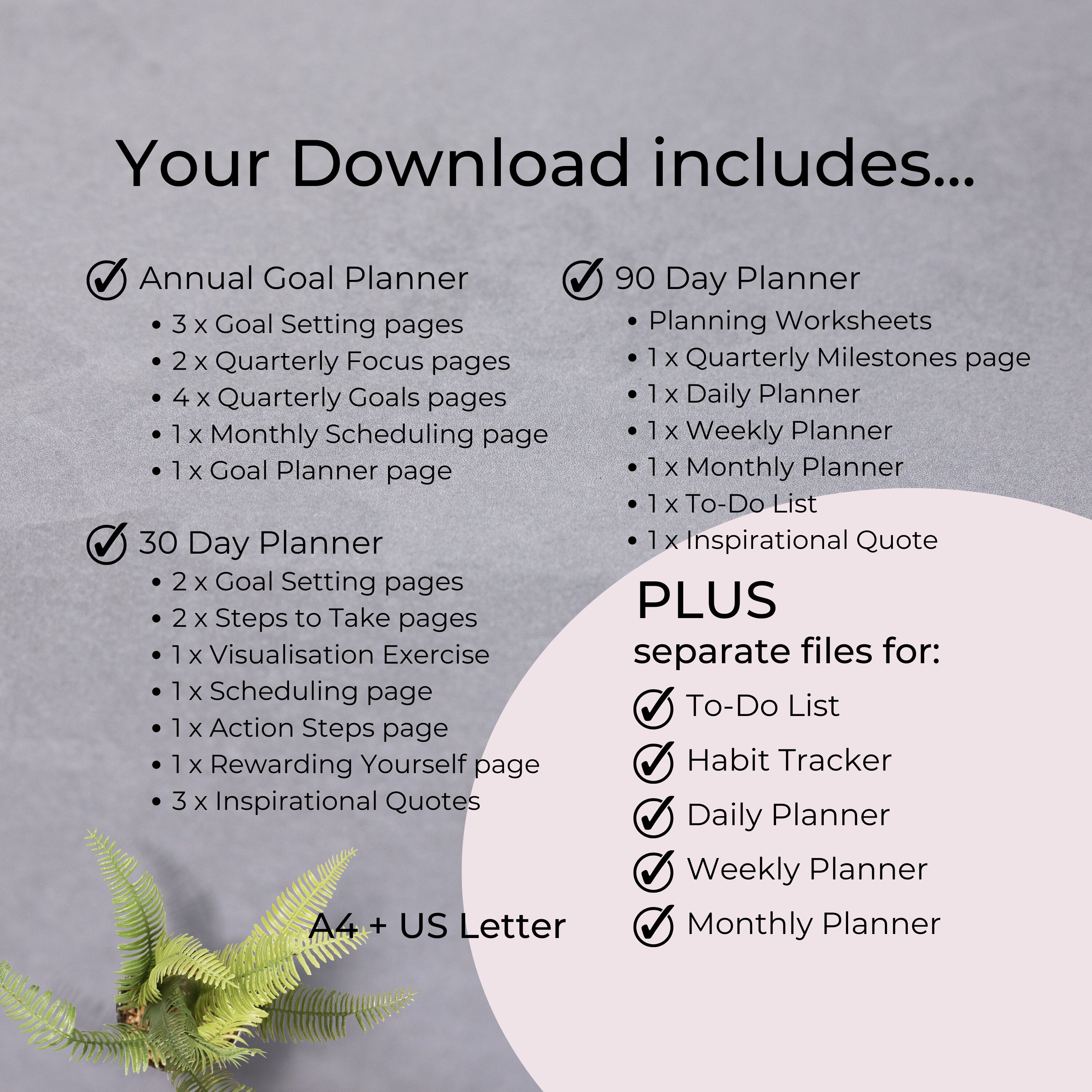 Terracotta Printable Planner Bundle Undated INSTANT DOWNLOAD - Etsy