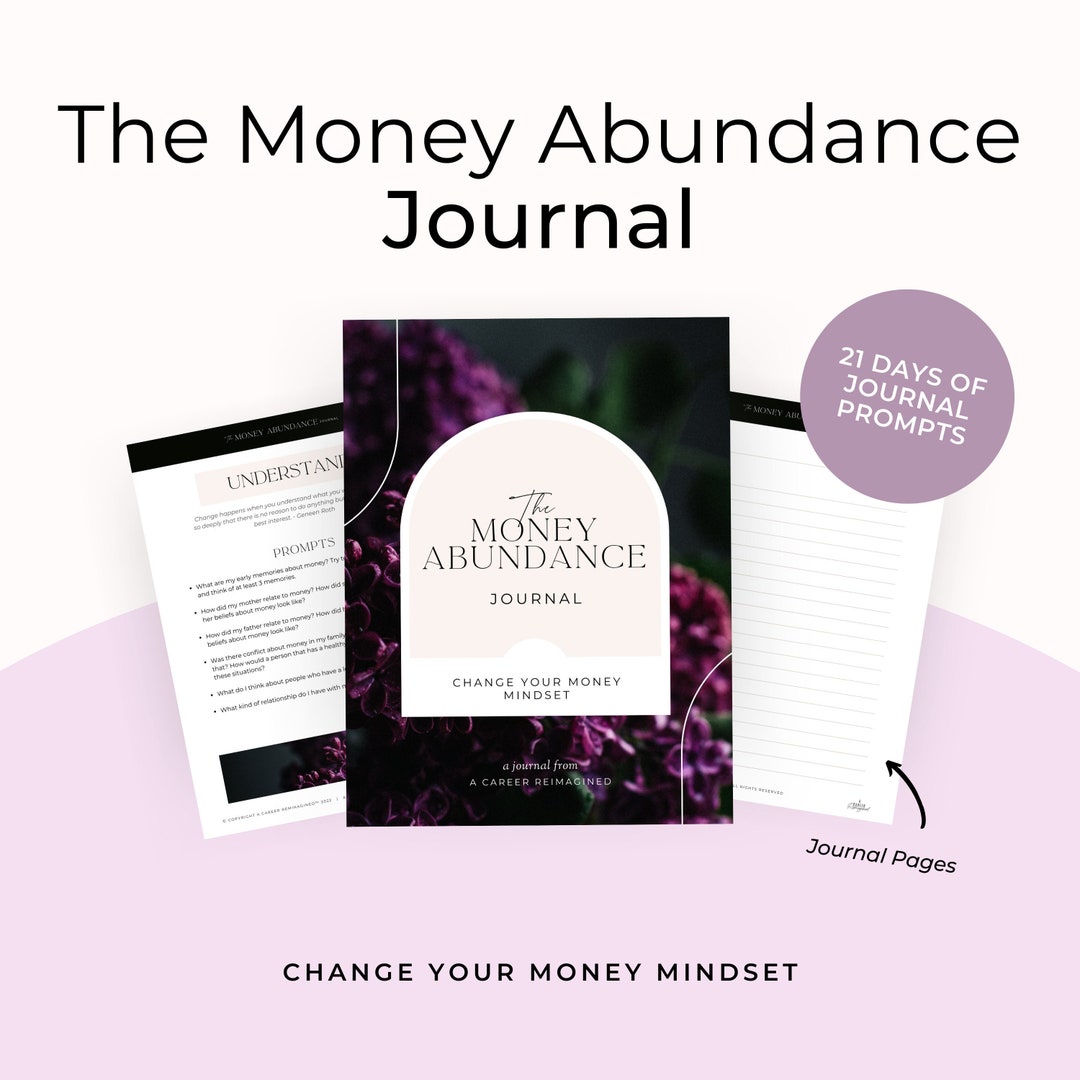 Money Abundance Journal, INSTANT DOWNLOAD, Money Abundance Planner ...