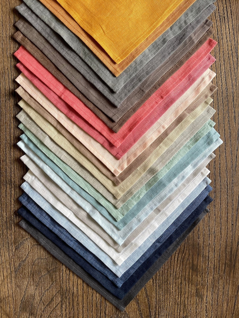 Linen Napkins. Table Runner. Cloth Napkins Set. Dinner - Etsy