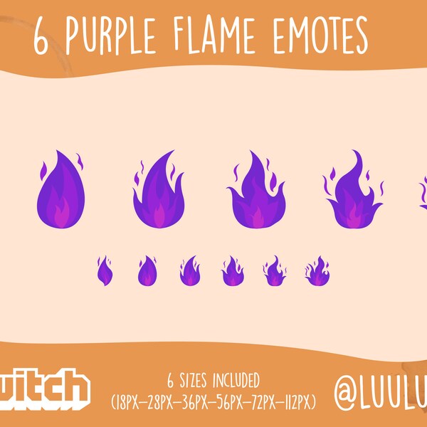 Purple Flame - Etsy