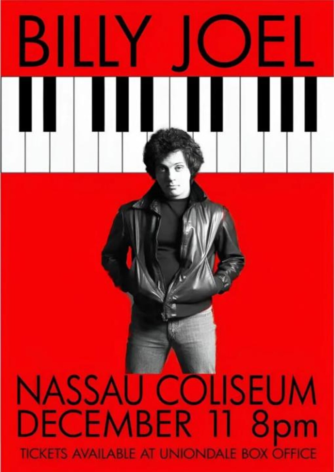 Billy Joel 1977 Nassau Coliseum Vintage Concert Poster. Billy Joel ...