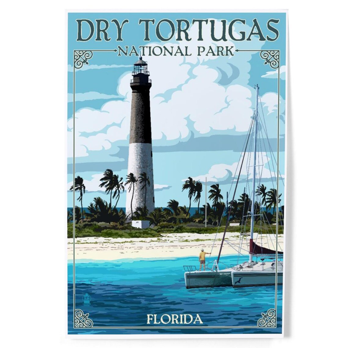 Dry Tortugas National Park, Florida, Lighthouse, Painterly Series, Art ...