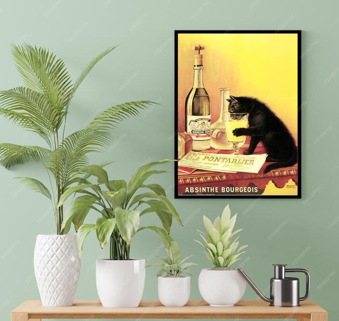 Le Chat Noir Et L'absinthe Poster - Etsy UK