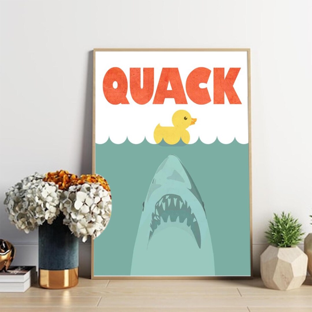 Jaws Rubber Duck 'quack' Poster - Etsy