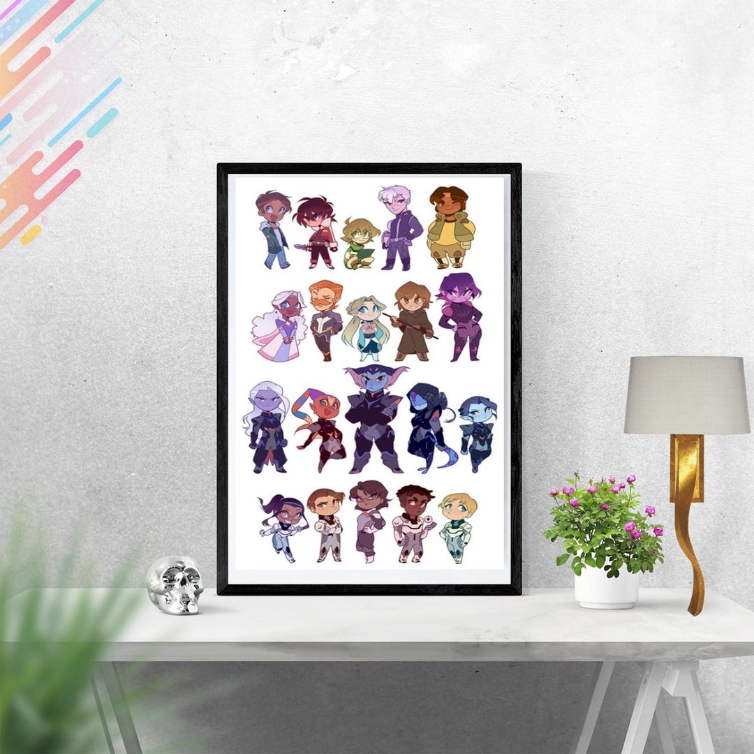 Voltron Chibis Poster - Etsy