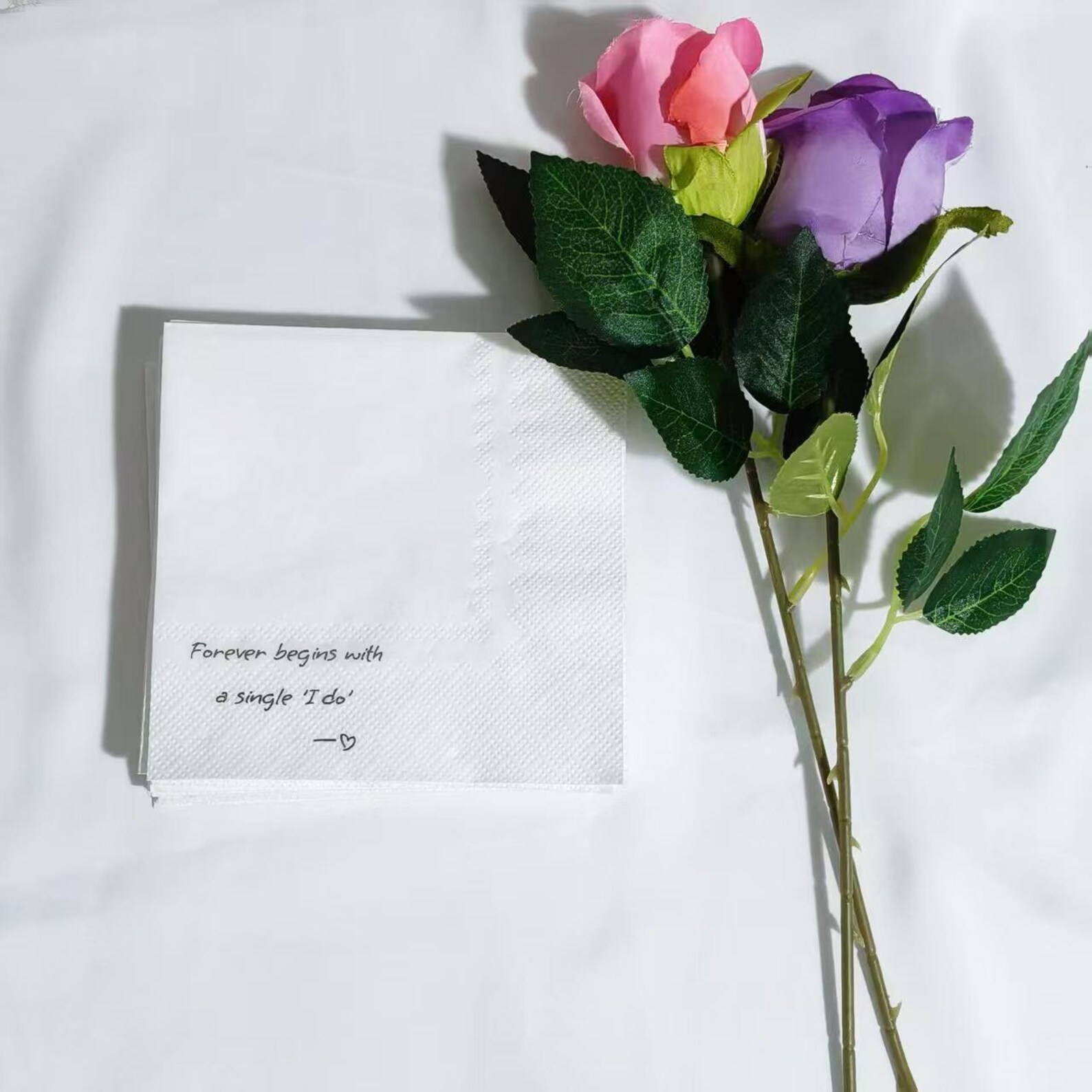 Personalized Handwritten Love Note Napkin|custom Wedding Napkins ...