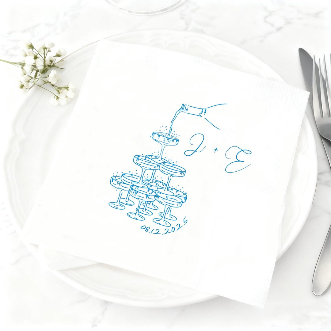 Personalized Wedding Napkins, Engagement Party Decor, Napkins for ...