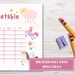 School Timetable: Pink Unicorn Class Schedule for Girls, Back to School ...