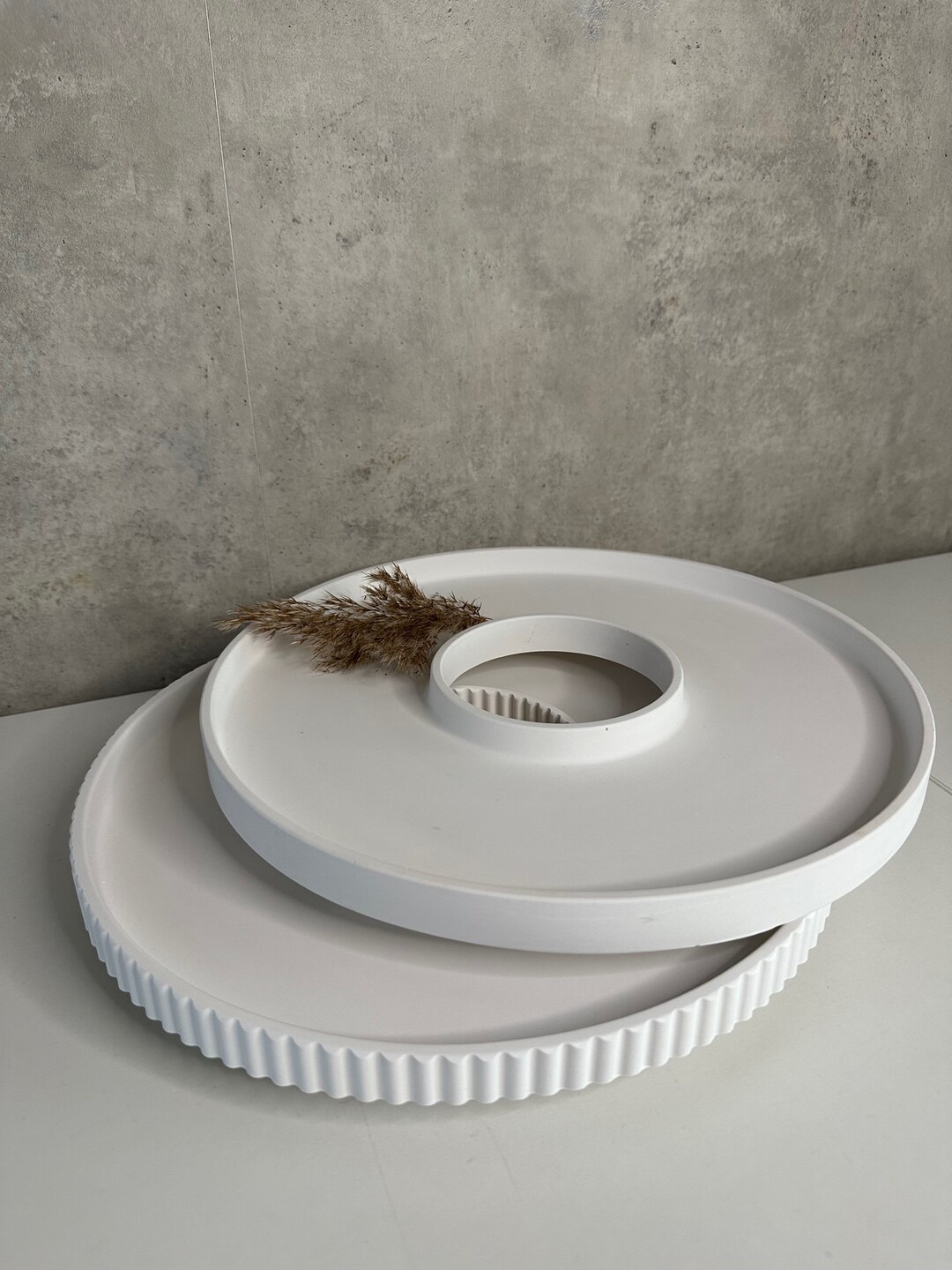 Decorative Plates Raysin Decor Ring Scandidedign Tray With Inner Ring ...