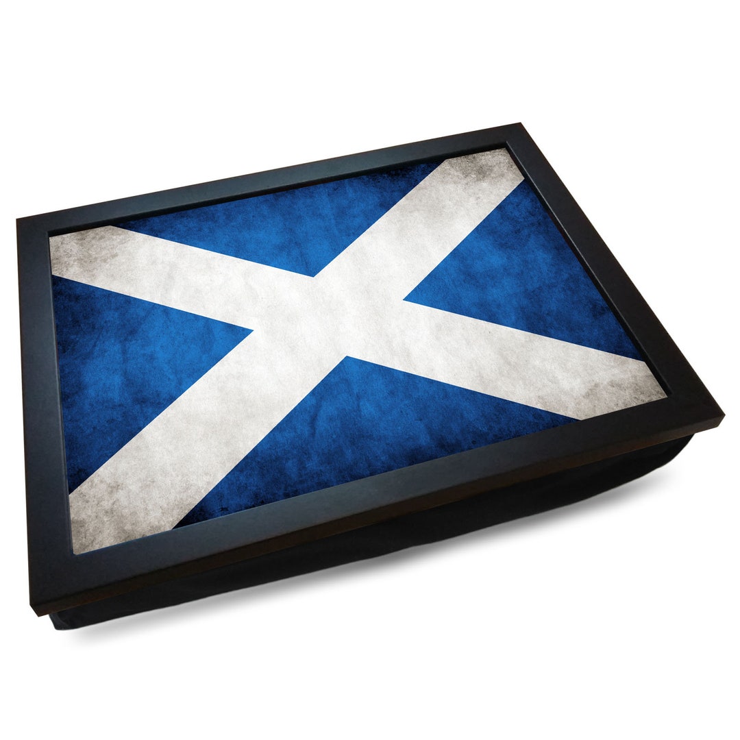 Scotland Saltire St Andrew's Flag Grunge/vintage Cushioned Lap Tray ...