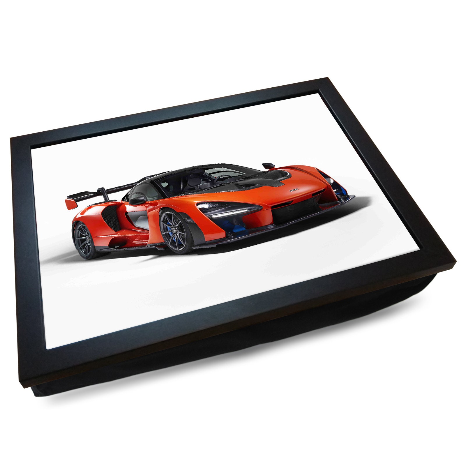 Mclaren Senna Hypercar Deluxe Cushioned Photo Lap Tray Wooden Frame ...