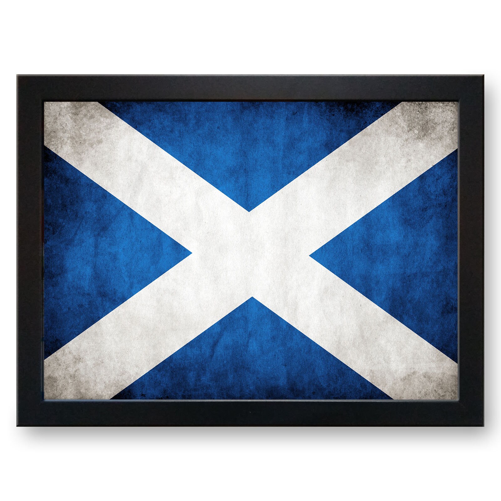 Scotland Saltire St Andrew's Flag Grunge/vintage Cushioned Lap Tray ...