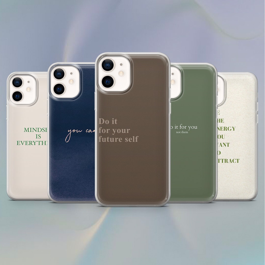 Motivation Affirmations Aesthetic Phone Case for iPhone 14, 13, 12, 11 ...