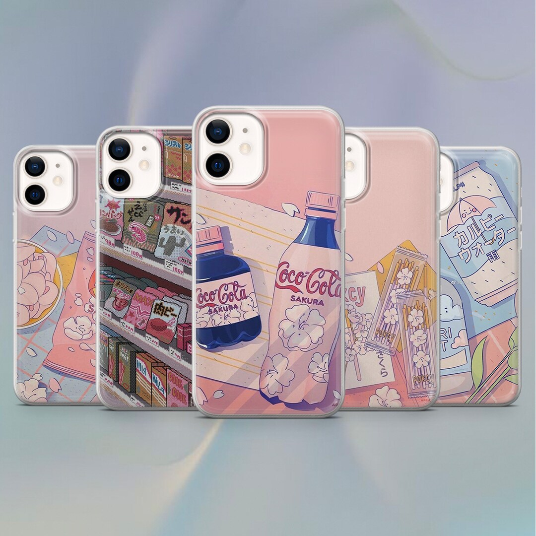 Kawaii Food Phone Case for iPhone 14, 13, 12 Pro, XR, Samsung A12, S22 ...