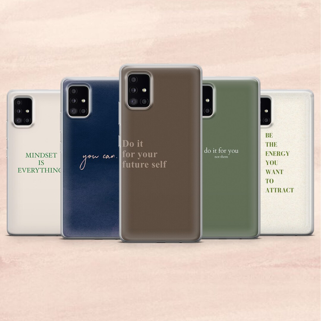 Motivation Affirmations Aesthetic Phone Case for Samsung A12, S22, S21 ...