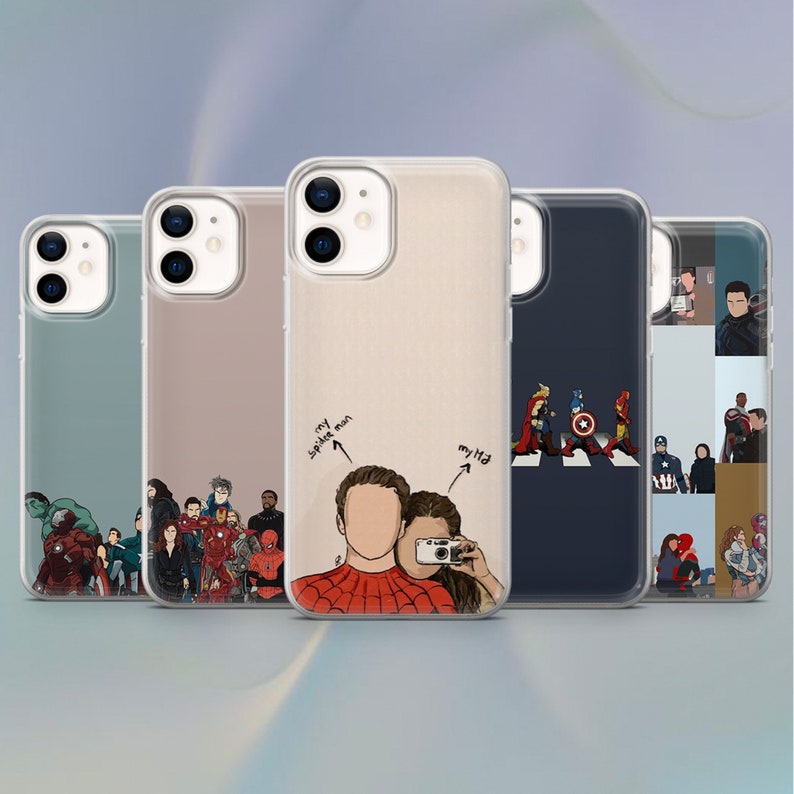 Marvel Avengers Comic Book Aesthetic Phone Case for iPhone 14, 13, 12 ...