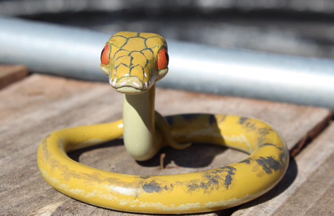 Arboreal Custom Chibi Snake Figure, Gift Silly Fun - Etsy